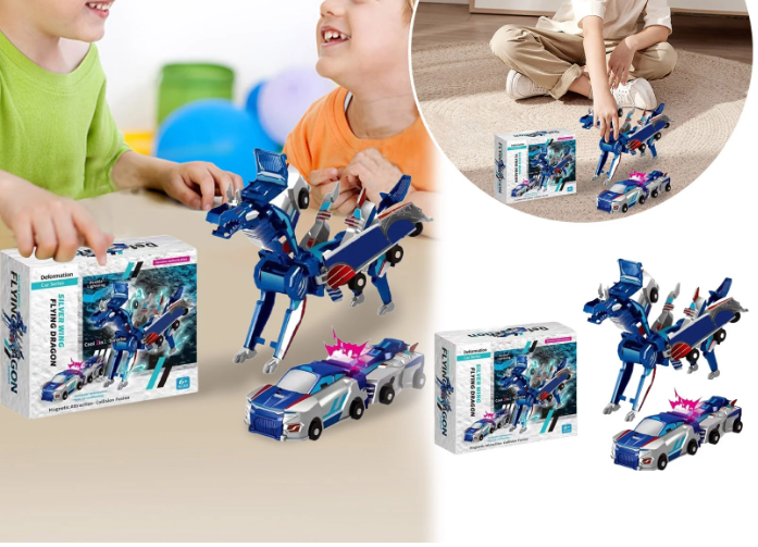 Dinosaur Collision Transforming Car Toy,Transformation Car Toy with ...