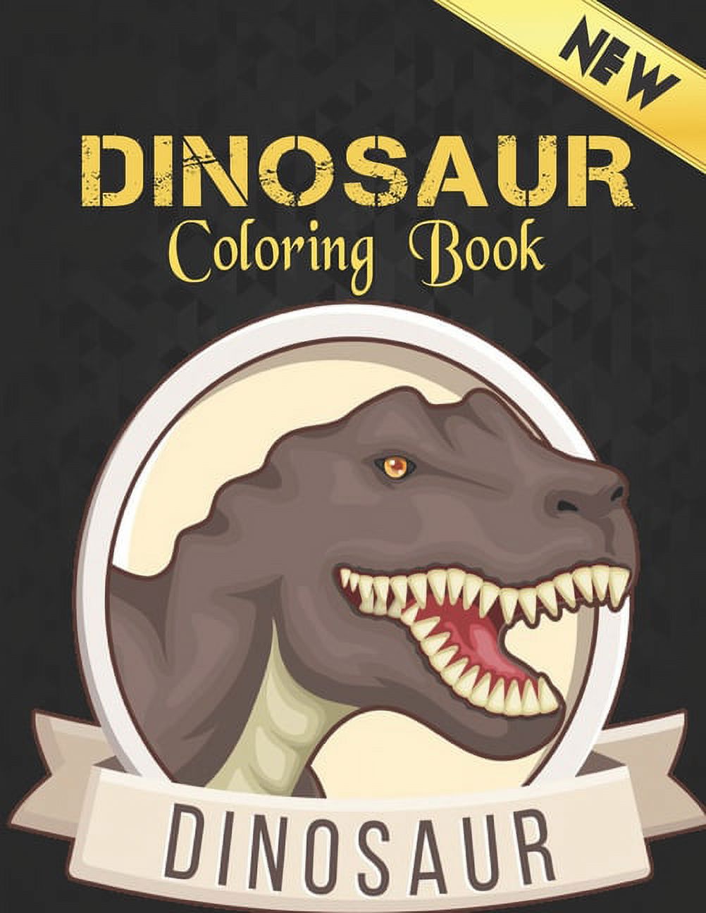 Dinosaur Coloring Book: 50 Dinosaur Fun Coloring Book Dinosaur Designs for Kids Boys Girls and ...