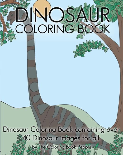Dinosaur Coloring Book : Dinosaur Coloring Book containing over 40 ...