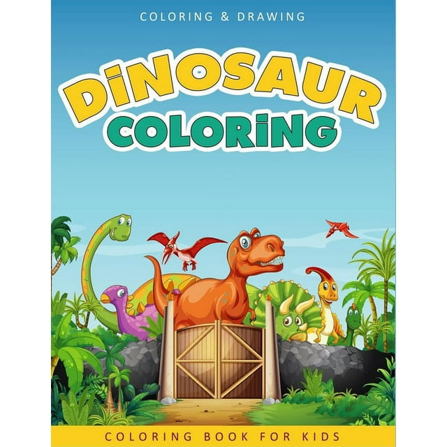 Dinosaur Coloring Book For Kids: A Collection of 50 Fun and Cute ...