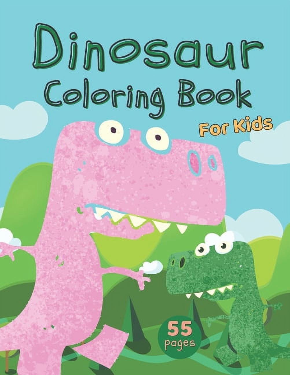 Dinosaur Coloring Book For Kids : Dinosaur Nature Animals - Cute and ...