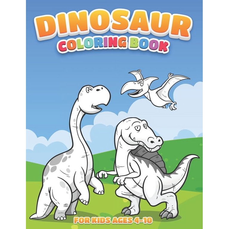 cute dinosaur coloring book