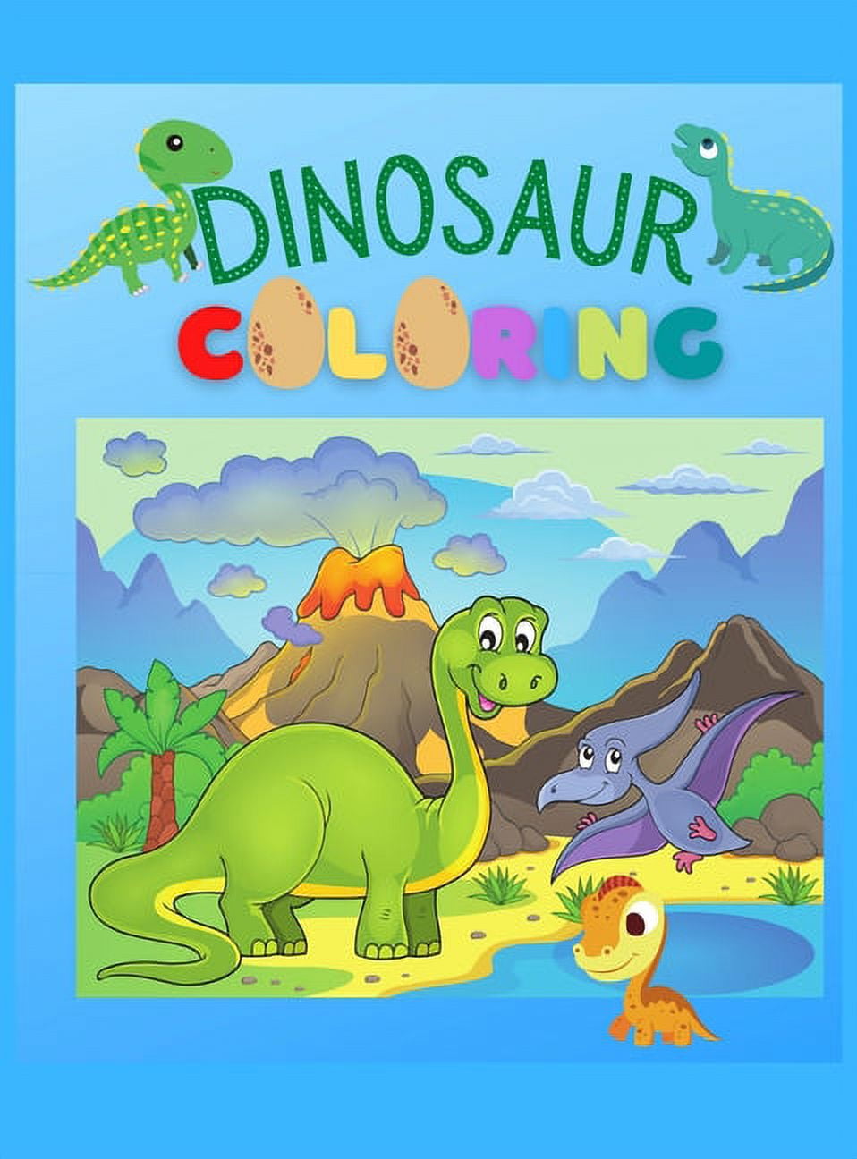 Dinosaur Coloring Book : Simple, Cute and Fun Dinosaur Coloring Book ...