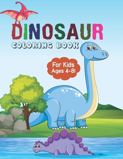 Dinosaur Coloring Book for Kids Ages 4-8!: A Unique Coloring Pages ...