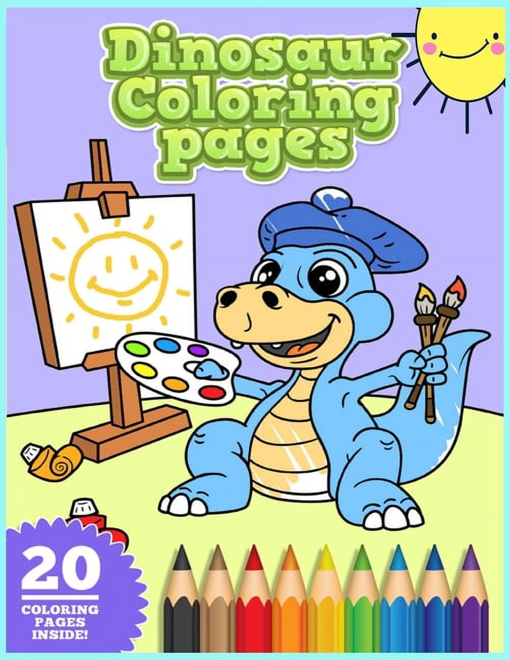 Dinosaur Coloring Book Printable NEW RELEASE! Dino World A Dinosaur