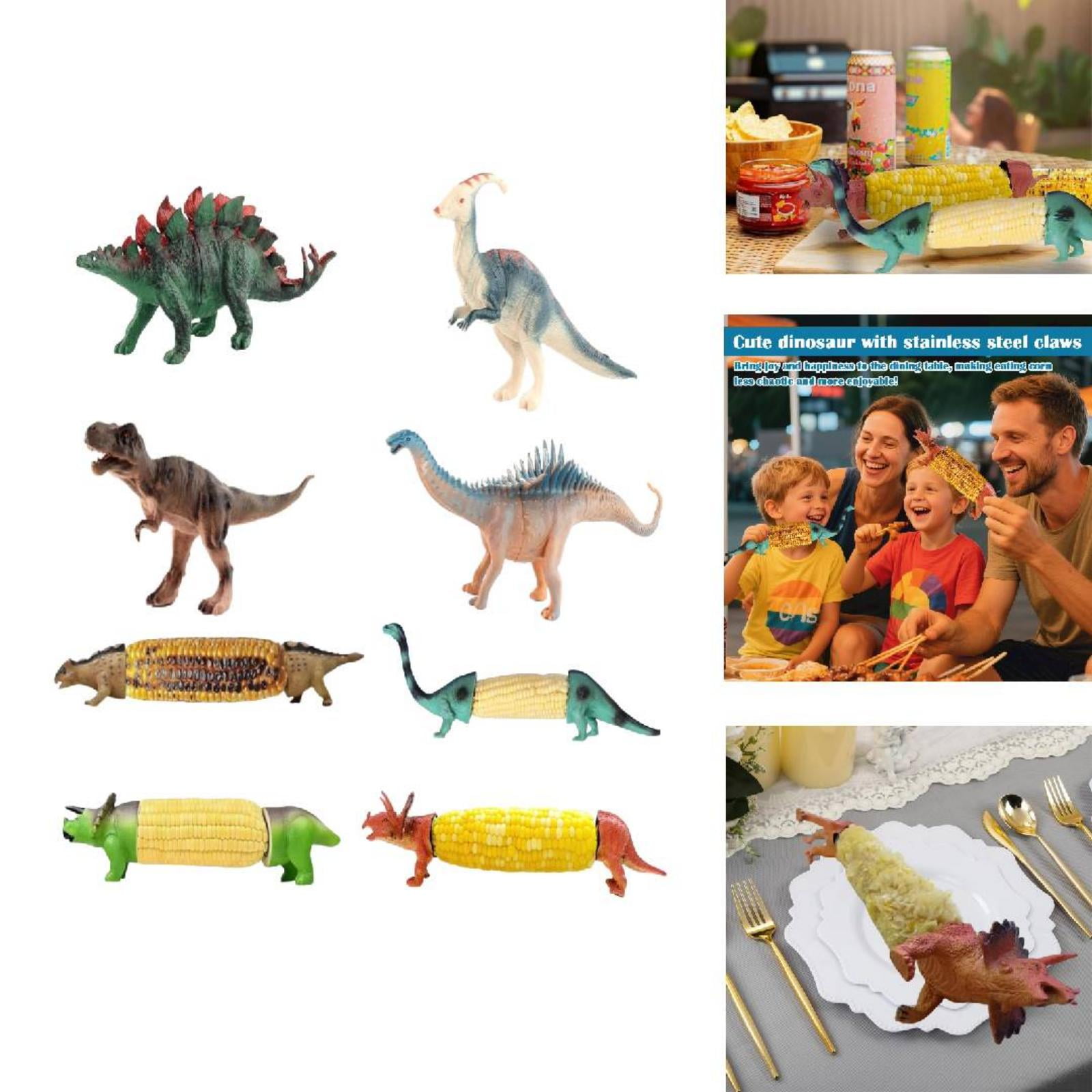 Dinosaur Corn Cob Holders, Corn Holders for Corn on The Cob, Unique Dino Corn Cob Holders for ...