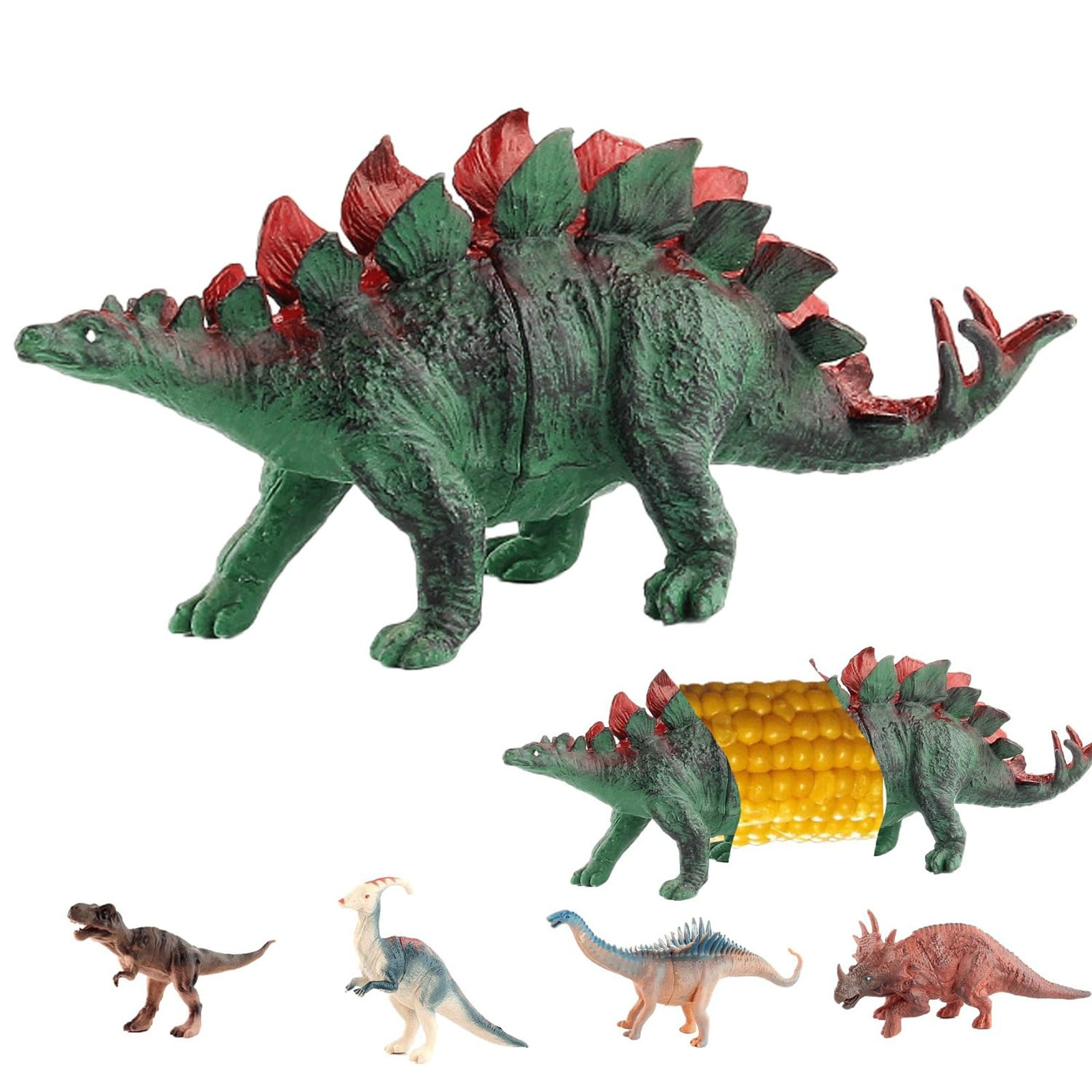 Dinosaur Corn Cob Holders, Dino Corn On The Cob Holders Barbecue Skewers, Cute Dino with ...
