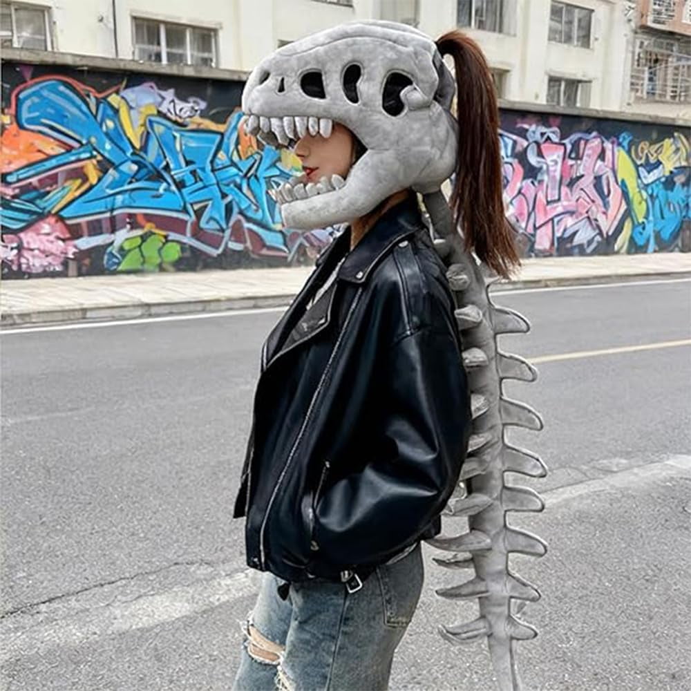 Dinosaur Costume-3D Skeleton Design Plush Realistic Dino Outfit, 2025 ...