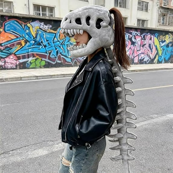 Dinosaur Costume-3D Skeleton Design Plush Realistic Dino Outfit, 2025 ...