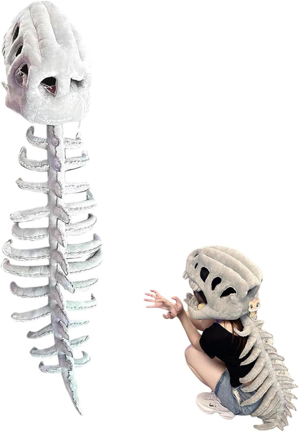 Dinosaur Costume-3D Skeleton Design,Realistic Halloween Dinosaur ...