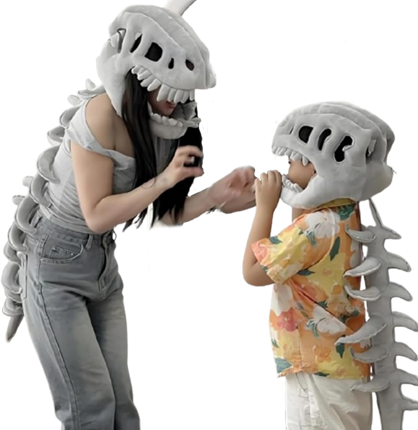Dinosaur Costume-3D Skeleton Design,Realistic Halloween Dinosaur ...