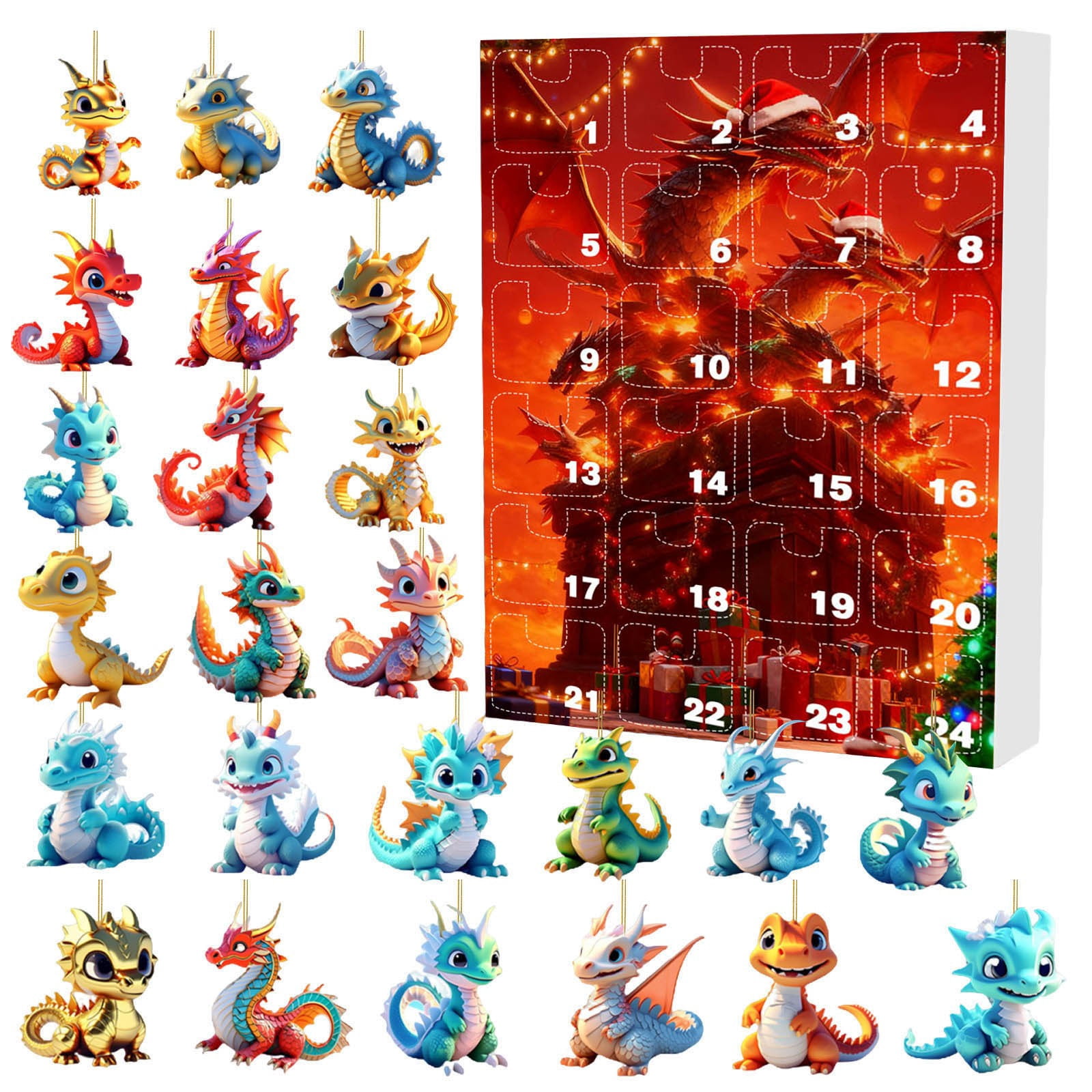 Dinosaur Countdown Calendar With Mystery Surprise Advent For Kids ...