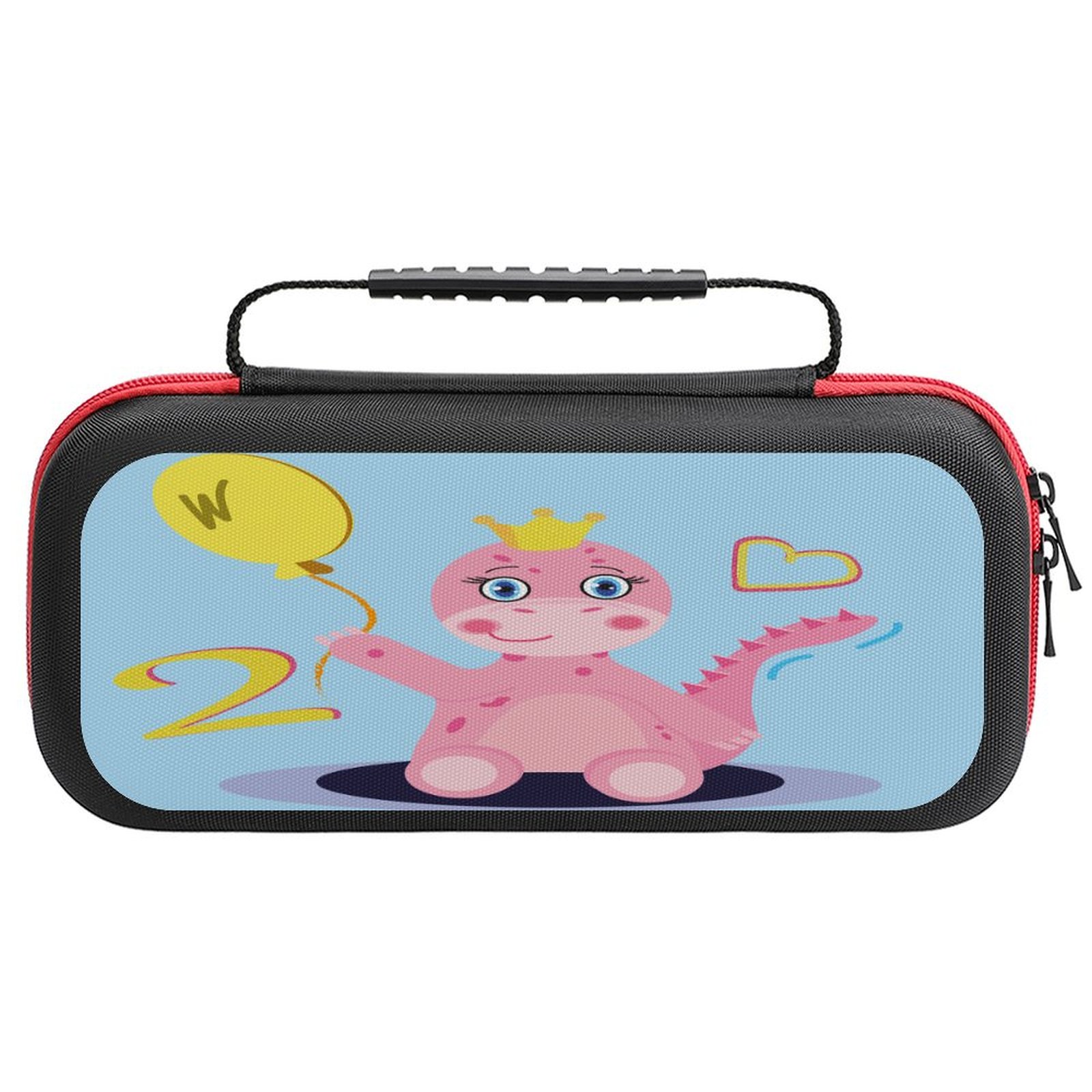 Dinosaur, Cute, 2, Pink Carrying Case For Switch Lite Portable Travel ...