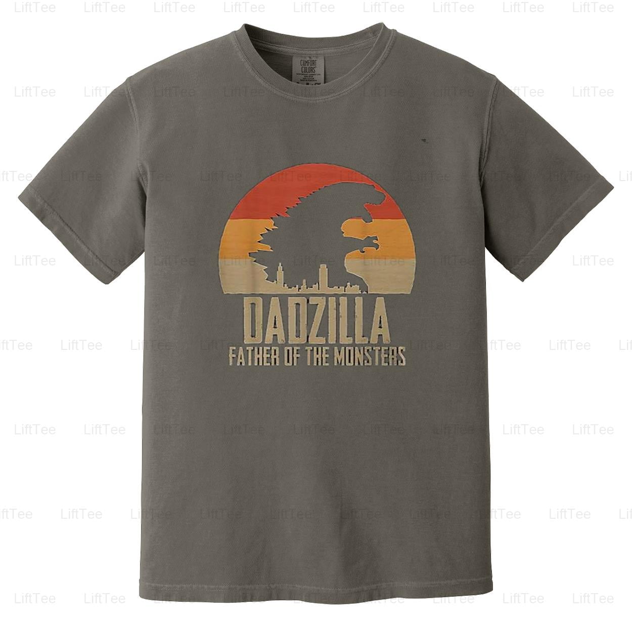 Dinosaur Dad Monsters Father's Day Dadzilla Dino Sunset Prehistoric ...