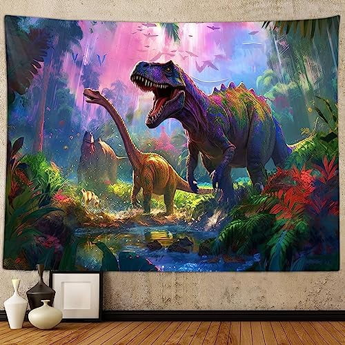 Dinosaur Decor Tapestry for Boys Bedroom Room, Cool Ancient Animal T ...