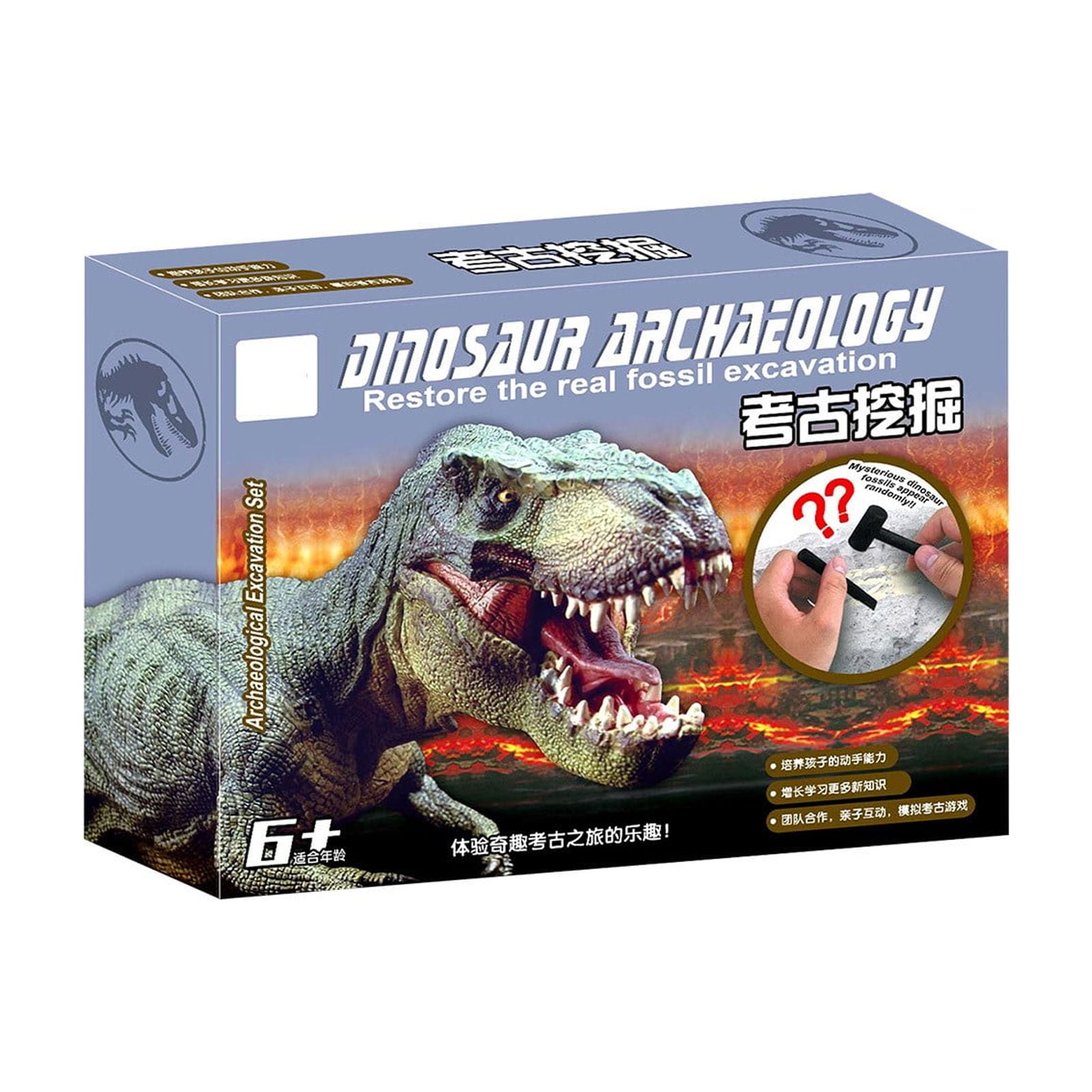 Dinosaur Dig Kit Archaeology Excavation Toy, Fossil Discovery Activity ...