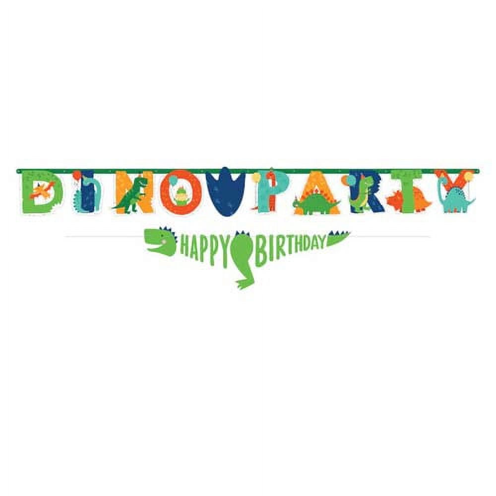 Dinosaur 'Dino-Mite' Jumbo Letter Banner Kit (1ct) - Walmart.com