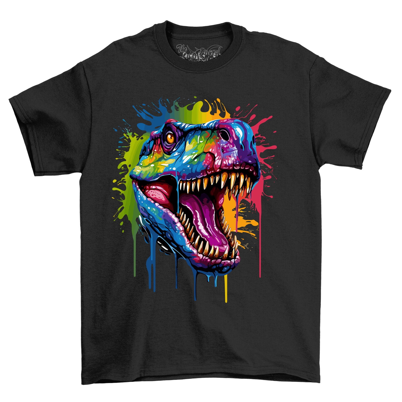 Dinosaur Dripping Paint Effect t-shirt - Funny and Fierce! Unleash your ...