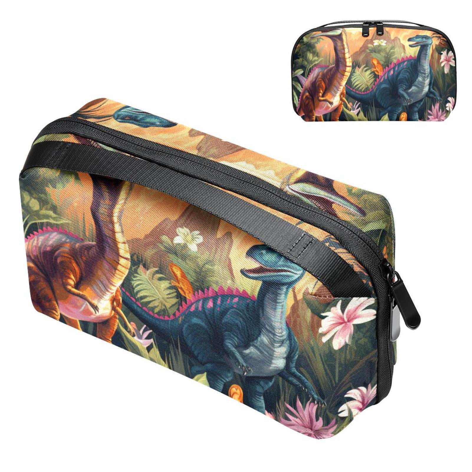 Dinosaur Electronic Organizer Travel Case, Oxford Fabric Waterproof PC ...