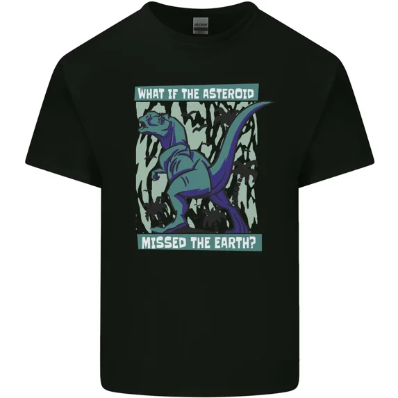 Dinosaur Extinction Asteroid Funny Rex Graphic Light Cotton Tee Shirt ...