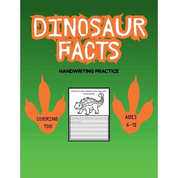 Dinosaur Facts: Handwriting Practice, (Paperback) - Walmart.com