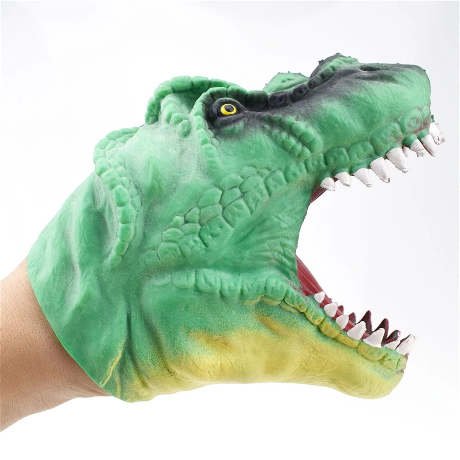 Dinosaur Finger Puppets Realistic Rubber Hand Puppet Soft Animal Toy ...