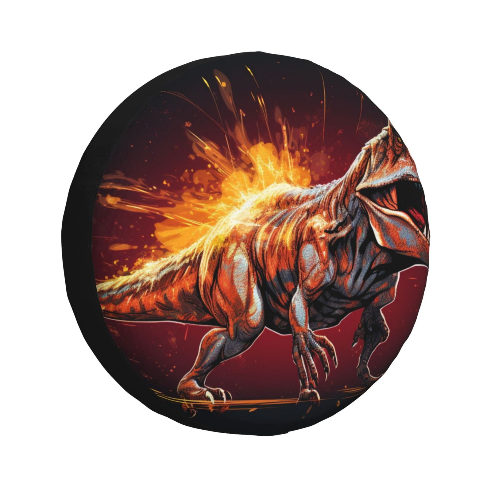 Dinosaur Fire Spare Tire Cover Weatherproof Wheel Camper Protectors ...