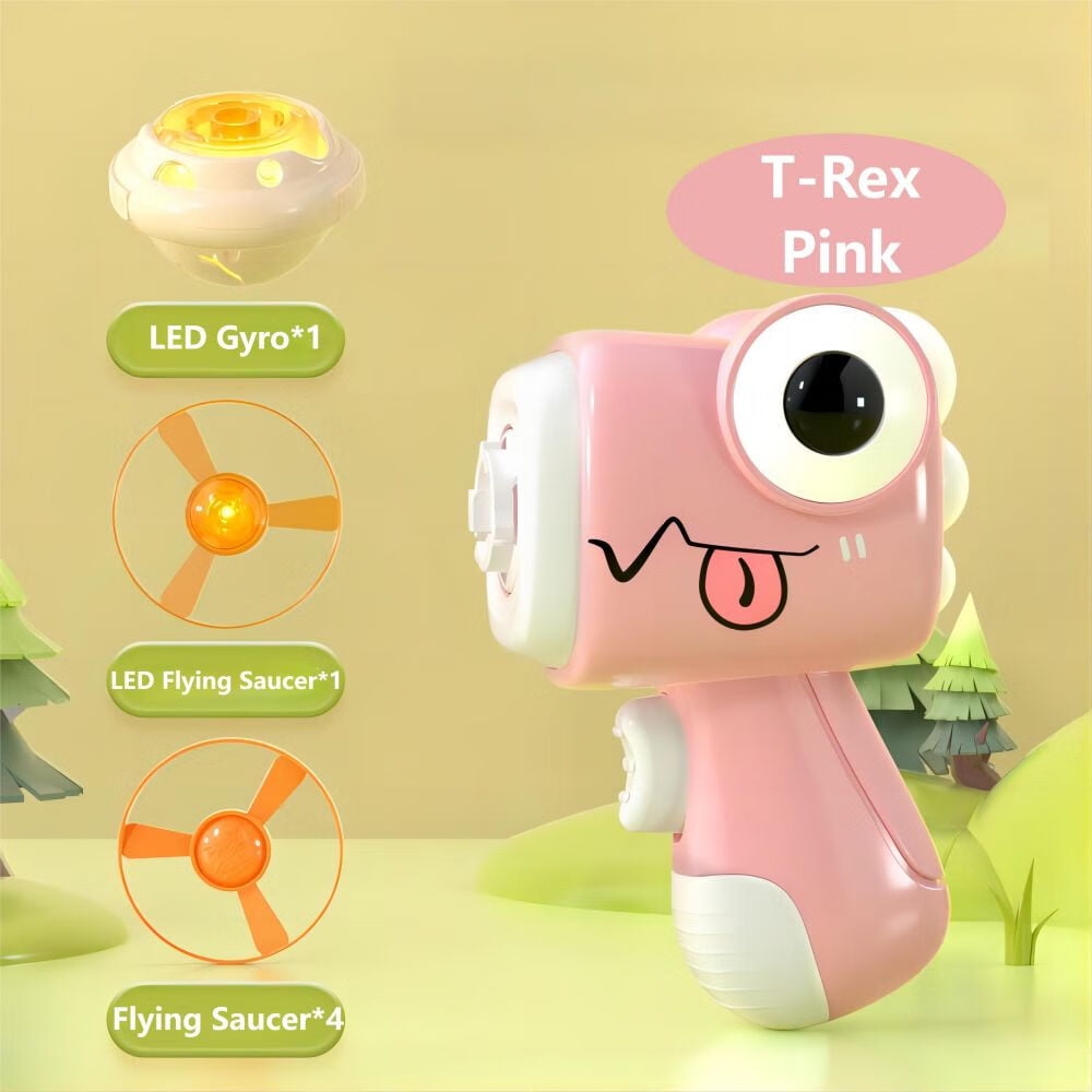 Dinosaur Flying Disc Launcher Toy Outdoor Toys Flying Disc Toy Kids ...