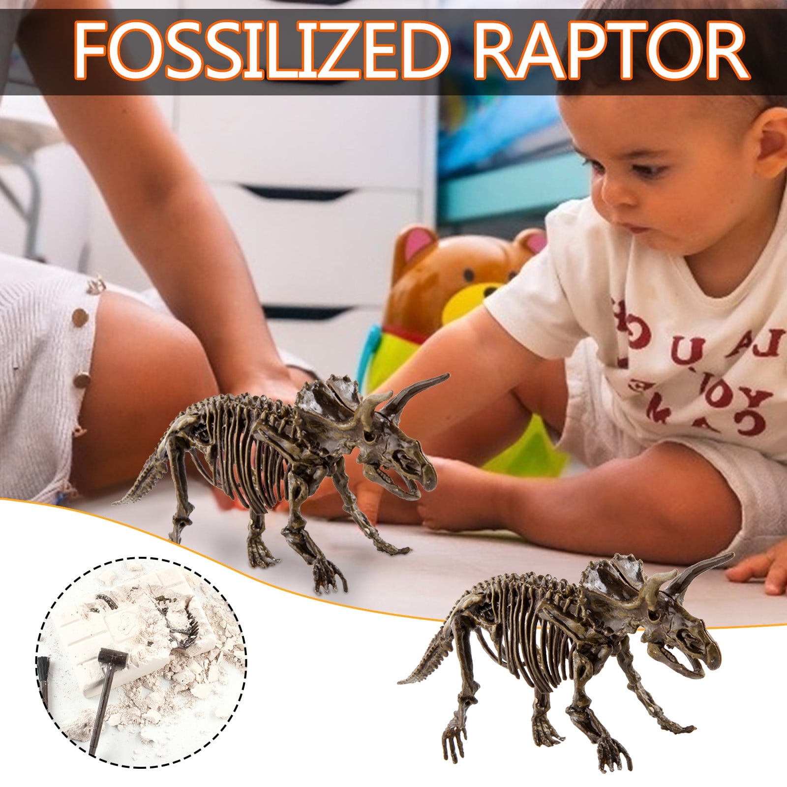 Dinosaur Fossil Digging Kit for Kids Dig Up Dinosaurs Skeleton Set Dino Model Toys Educational ...