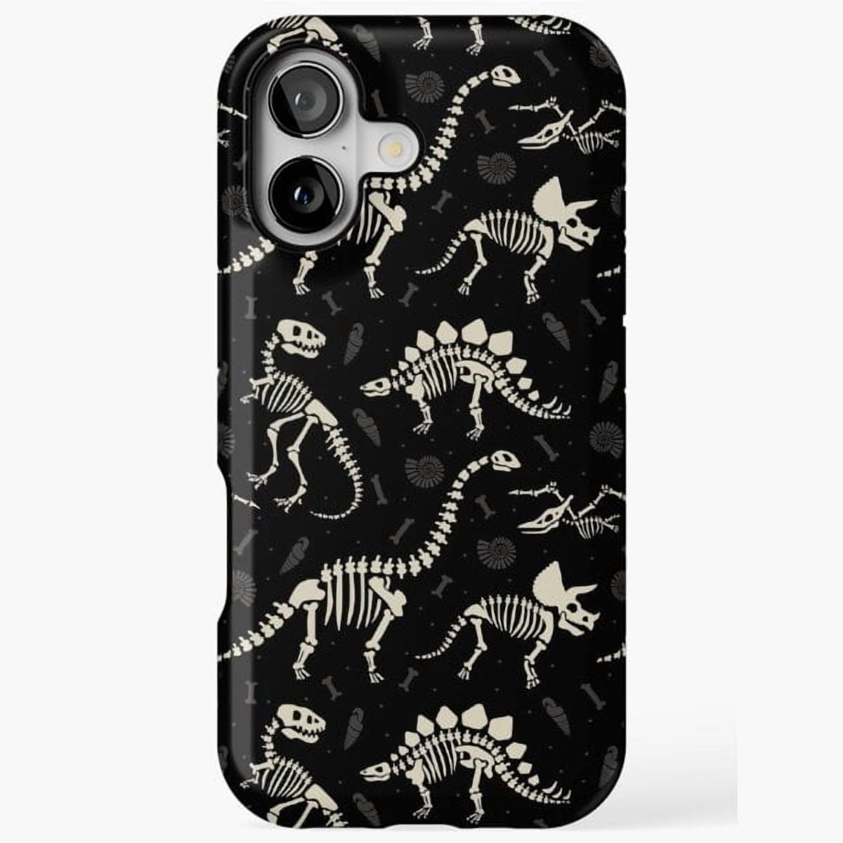 Dinosaur Fossil Skeleton Black and White Graphic Case for iPhone 11 to ...