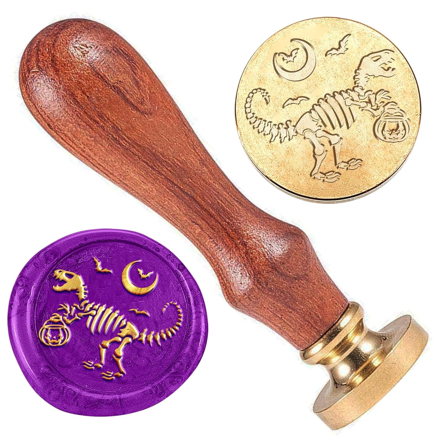 Dinosaur Fossil Wax Sealing Stamp 1" Brass Animal Wax Seal Stamp Head ...