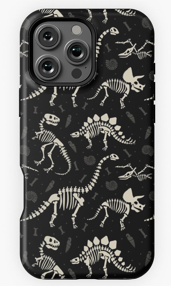 Dinosaur Fossils Skeleton Prehistoric Pattern Print Phone Case for ...