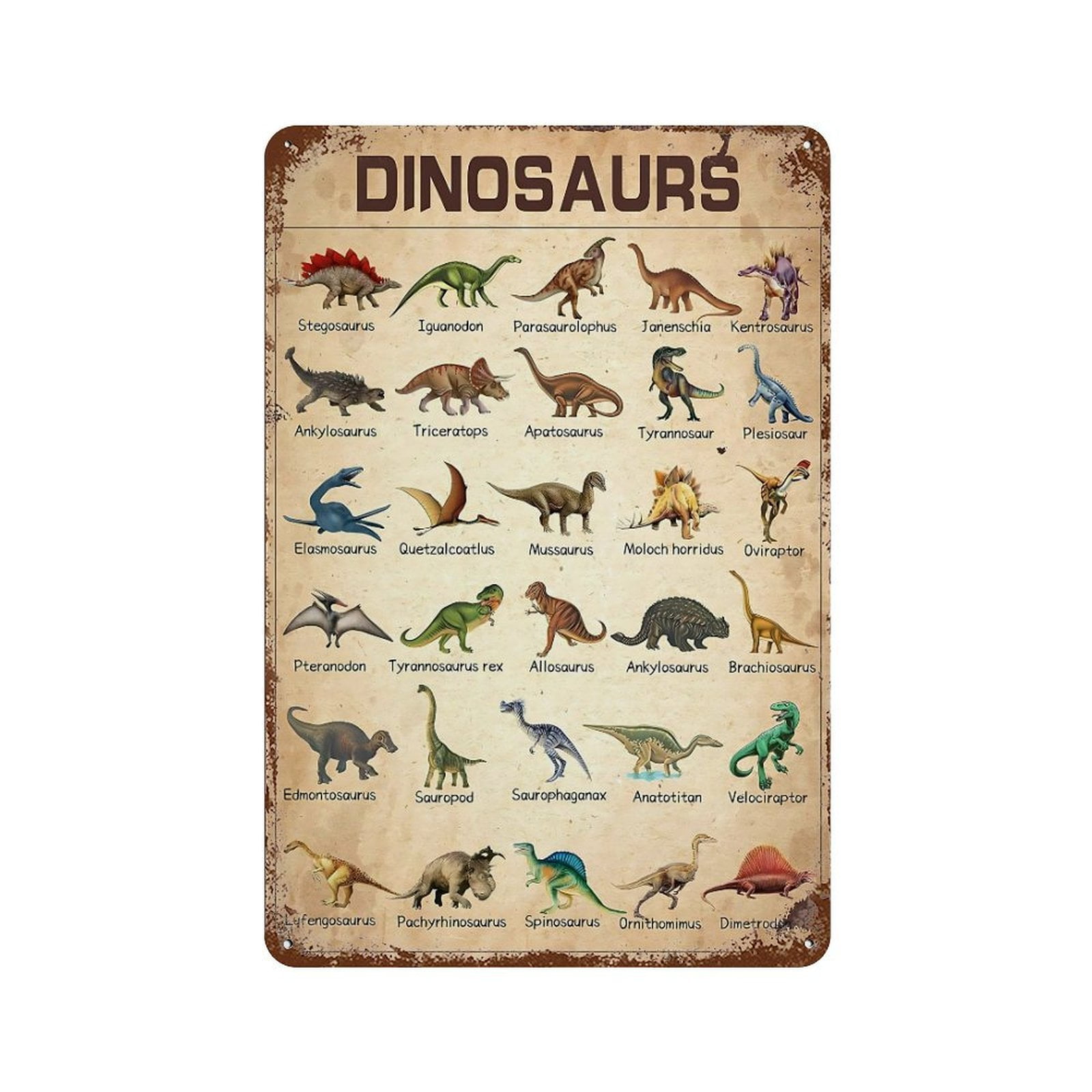 (Dinosaur)Geyee-Signs-3142 Tin Metal Decorative Wall Paintings ...