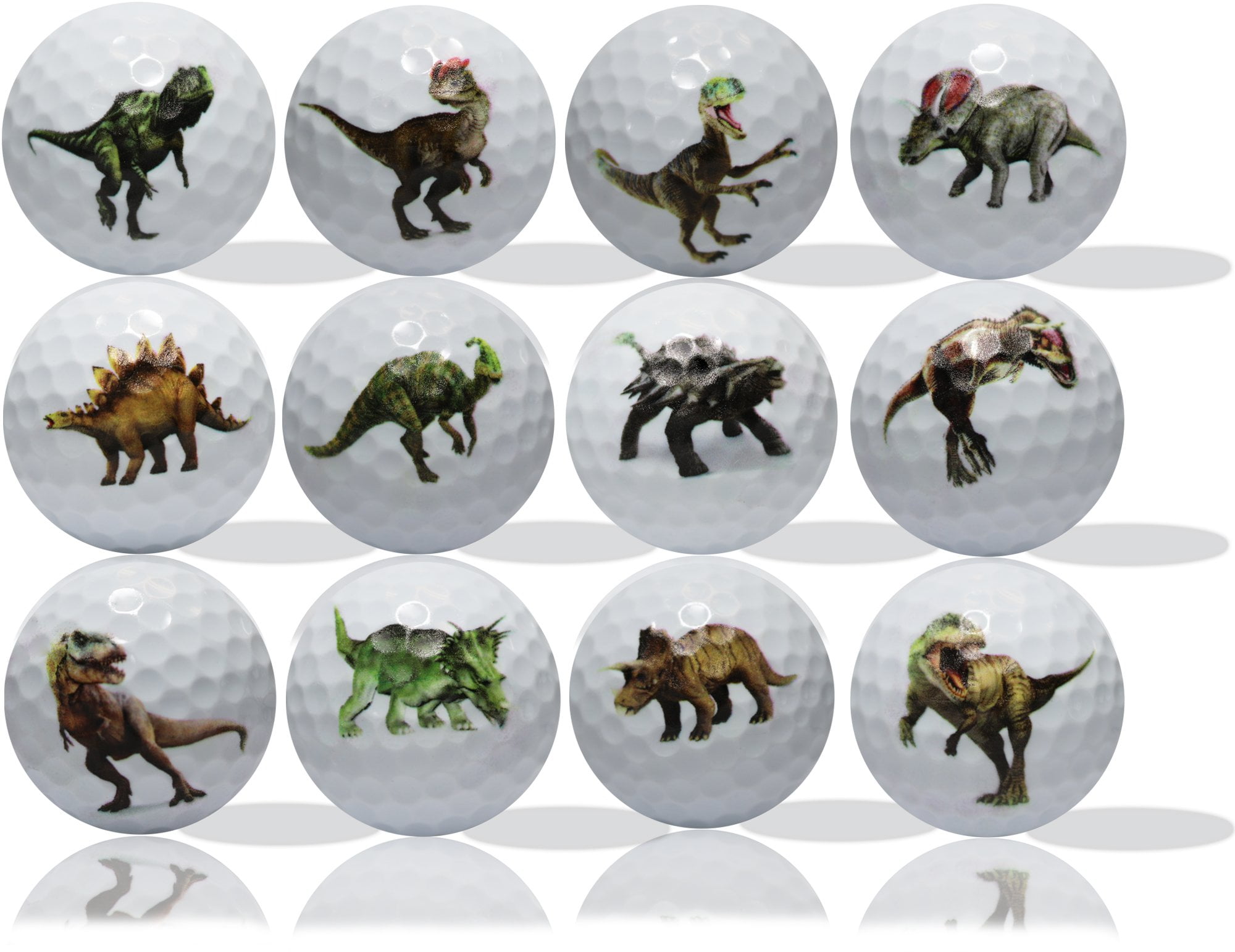 Dinosaur Golf Balls 12 different designs with Full color Photo Imprint ...