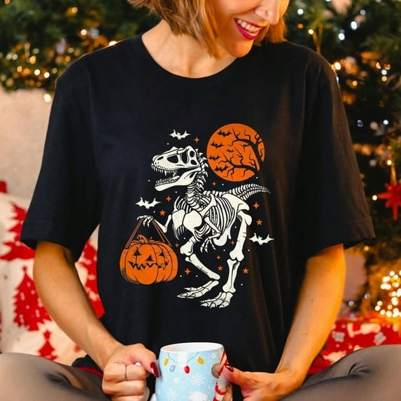 Dinosaur Halloween S1Hirt, Spooky Trex S1Hirt, Dinosaur Skeleton S1Hirt ...