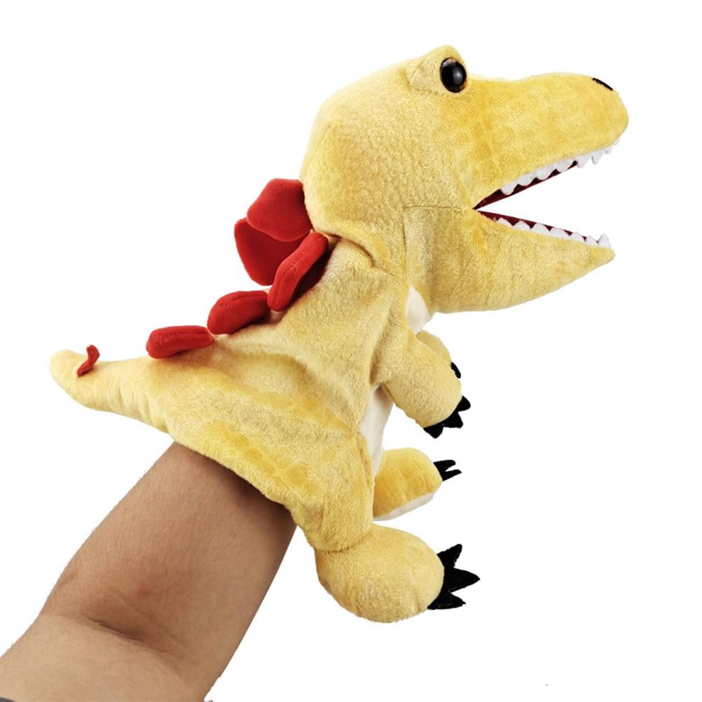 Dinosaur Hand Puppet 11.8 Inch Tyrannosaurus Plush Toy Soft Stuffed ...
