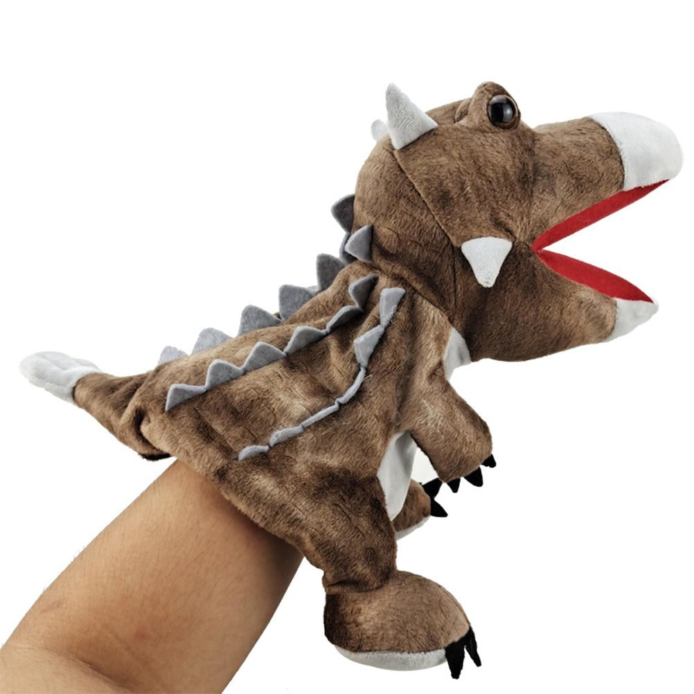 Dinosaur Hand Puppet 11.8 Inch Tyrannosaurus Plush Toy Soft Stuffed ...