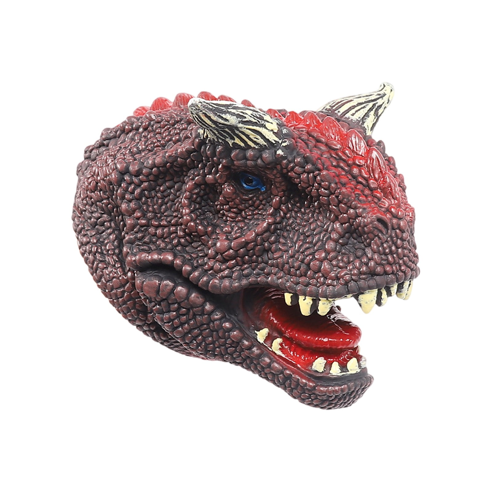 Dinosaur Hand Puppet, Soft Rubber Dino Arm Head Realistic Animal Model ...
