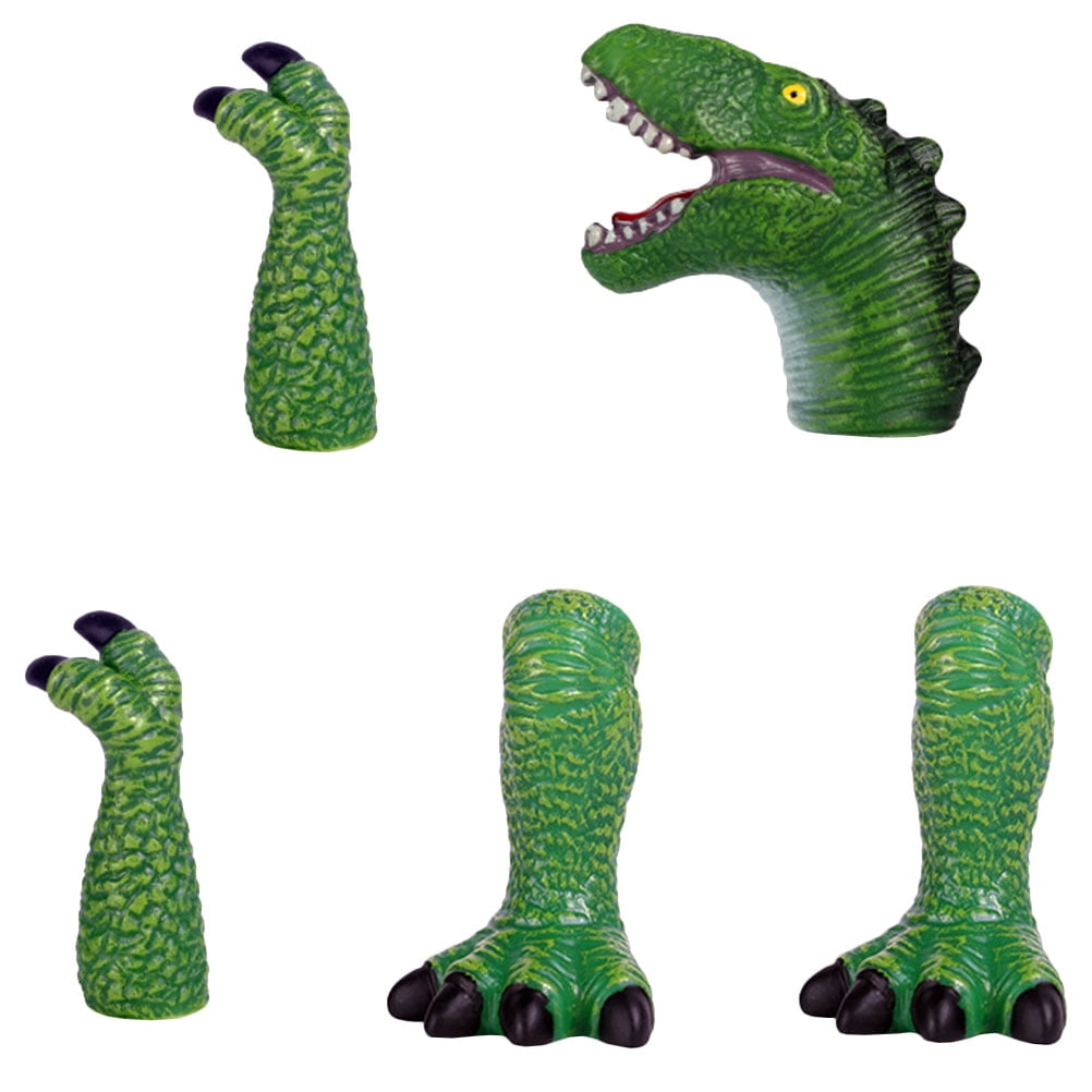 Dinosaur Hand Puppet Toy The Marionettes Puppets Parent-child Green ...