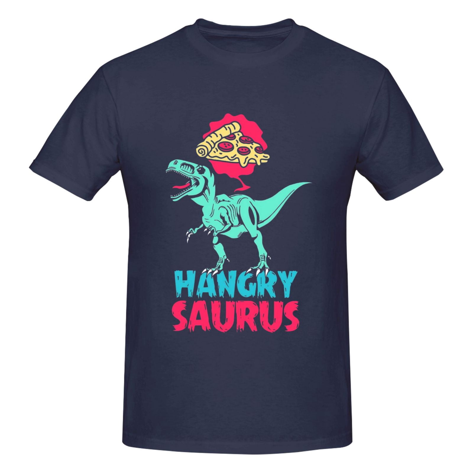 Dinosaur Hangry Saurus T-Shirt for Men Cotton Soft Breathable Slim Fit ...