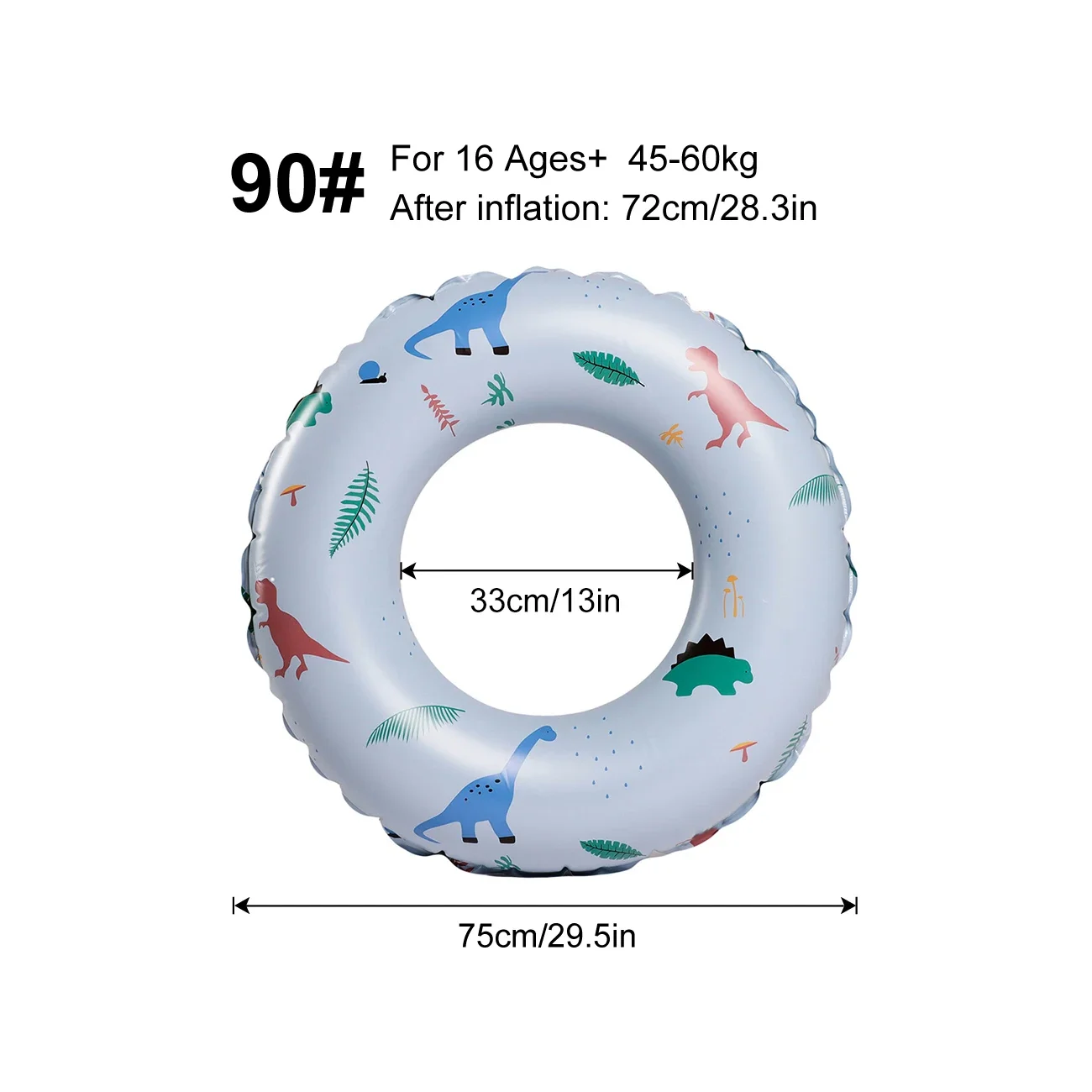 Dinosaur Inflatable Pool Floats for Adults,Summer Swiming Ring Beach ...