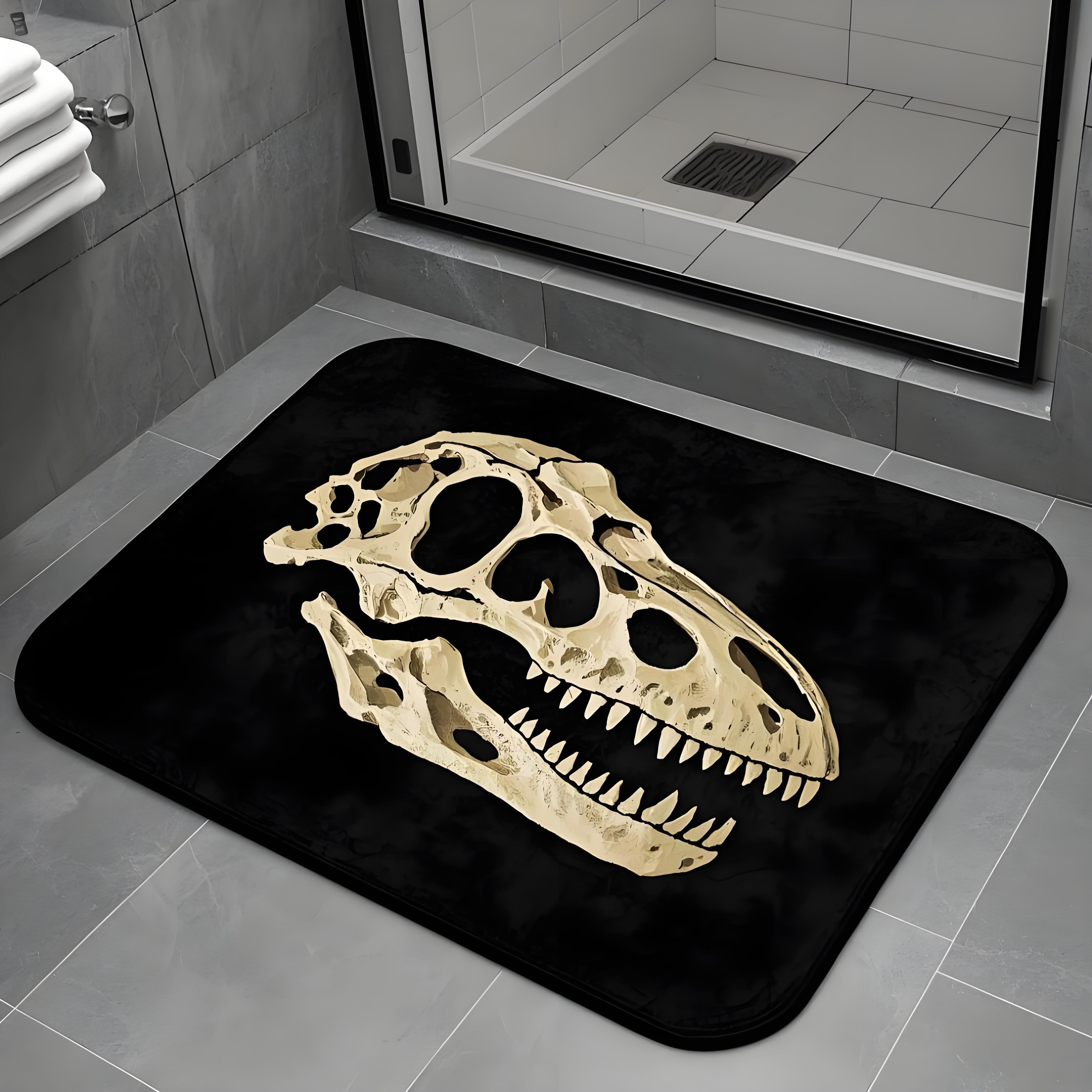 Dinosaur - Inspired Bathroom Decor T - Rex Skull Mat for Amazon ...