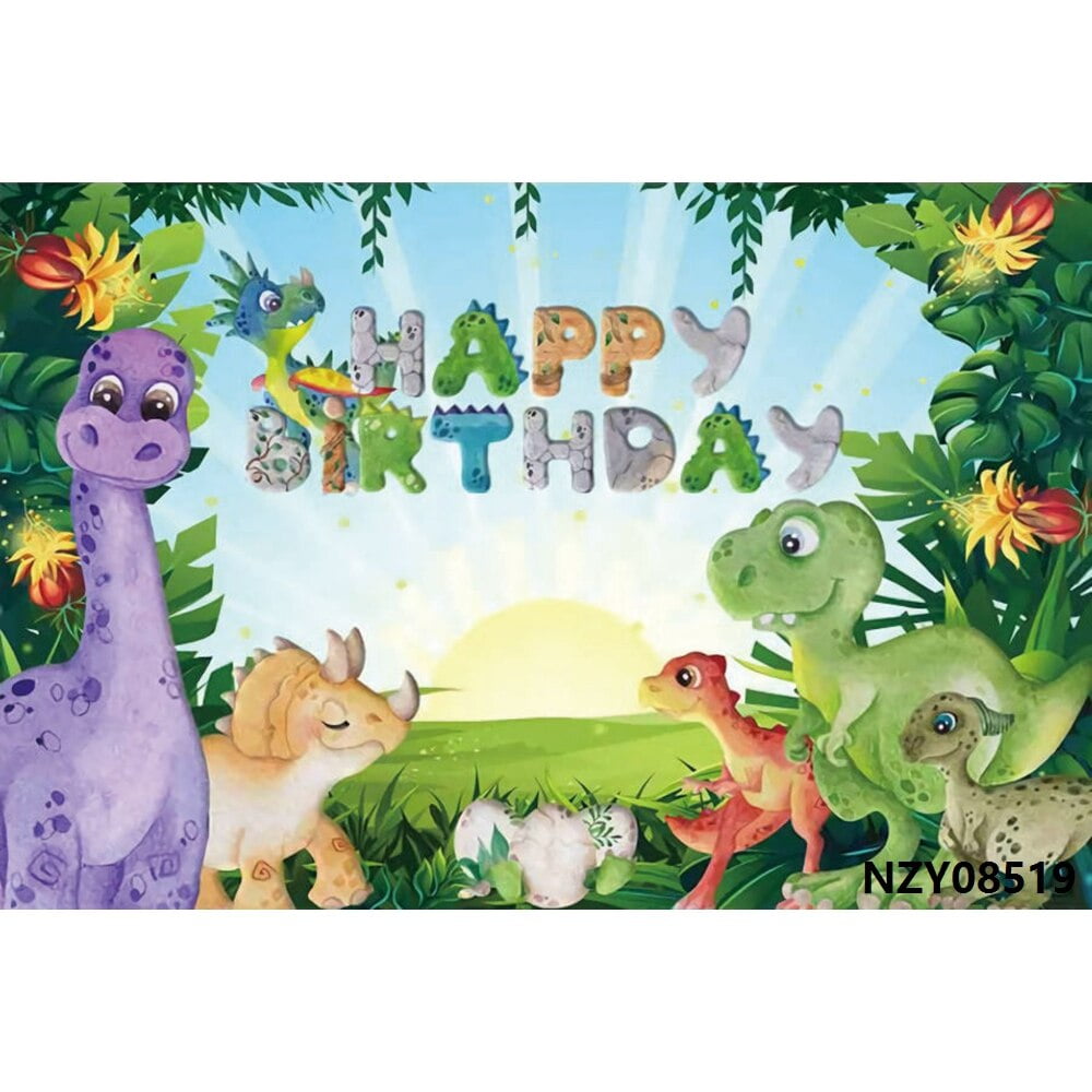 Dinosaur Jungle Forest Animal Safari Party Wild Baby Shower Boy ...