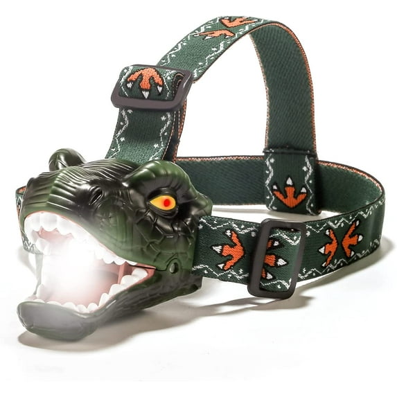 Dinosaur Kids Headlamp, T-Rex Dinosaur Led Headlamp Flashlight ...