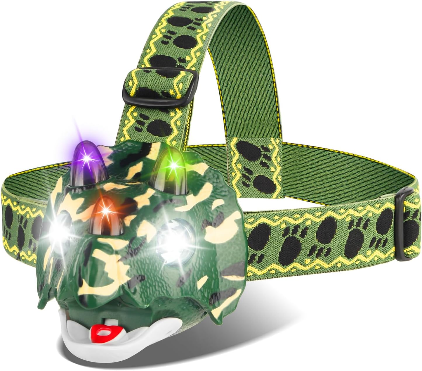 Dinosaur LED Headlamp T-Rex Headlamp for Kids Camping Gear Essentials ...