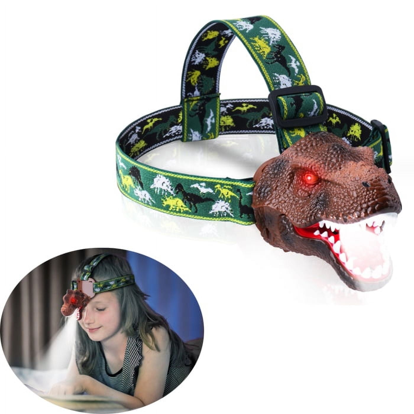 Dinosaur LED Headlamp T-Rex for Kids Flashlights Camping Gear ...
