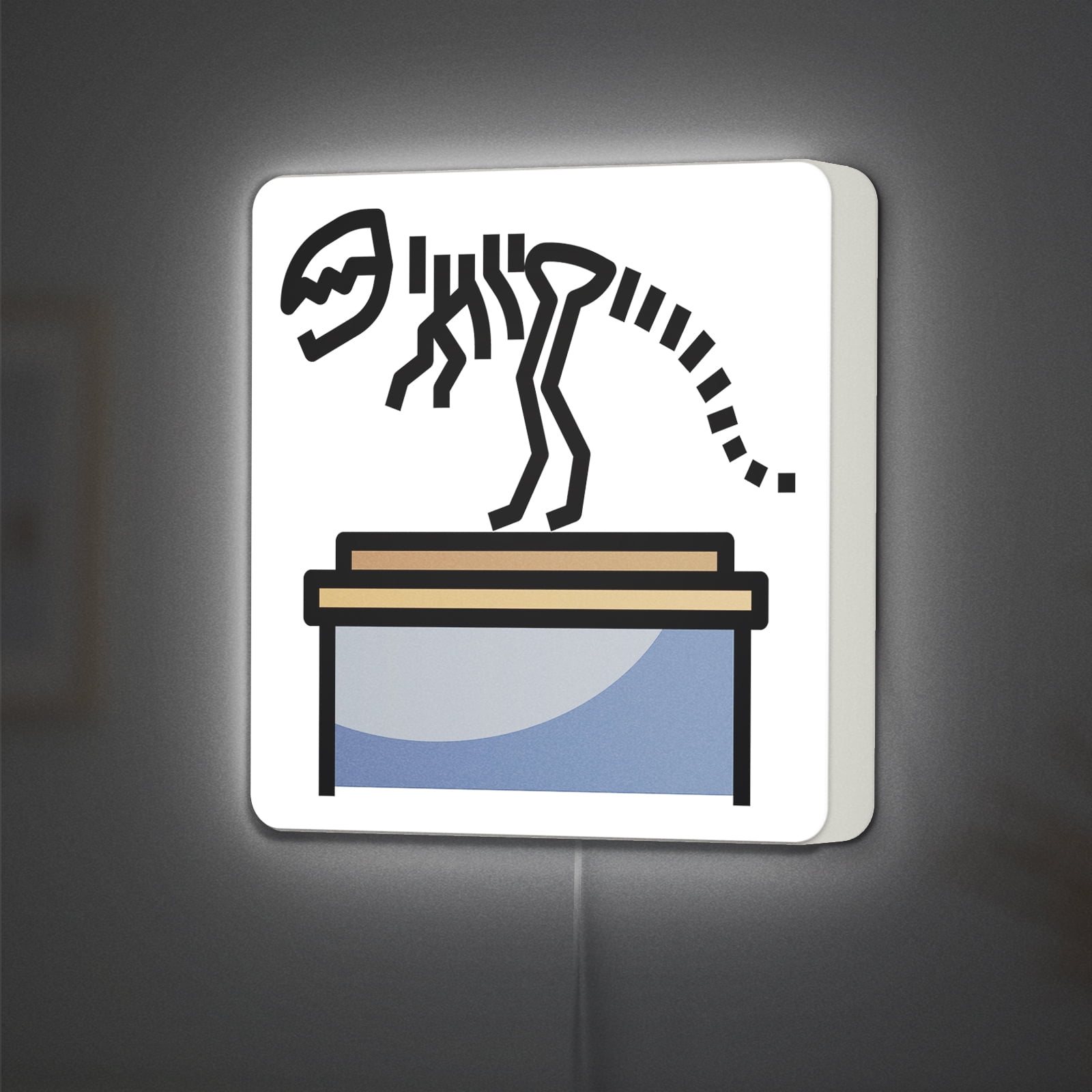 Dinosaur LED Lightbox - Museum Fossil Prehistoric Decor, Custom Led ...