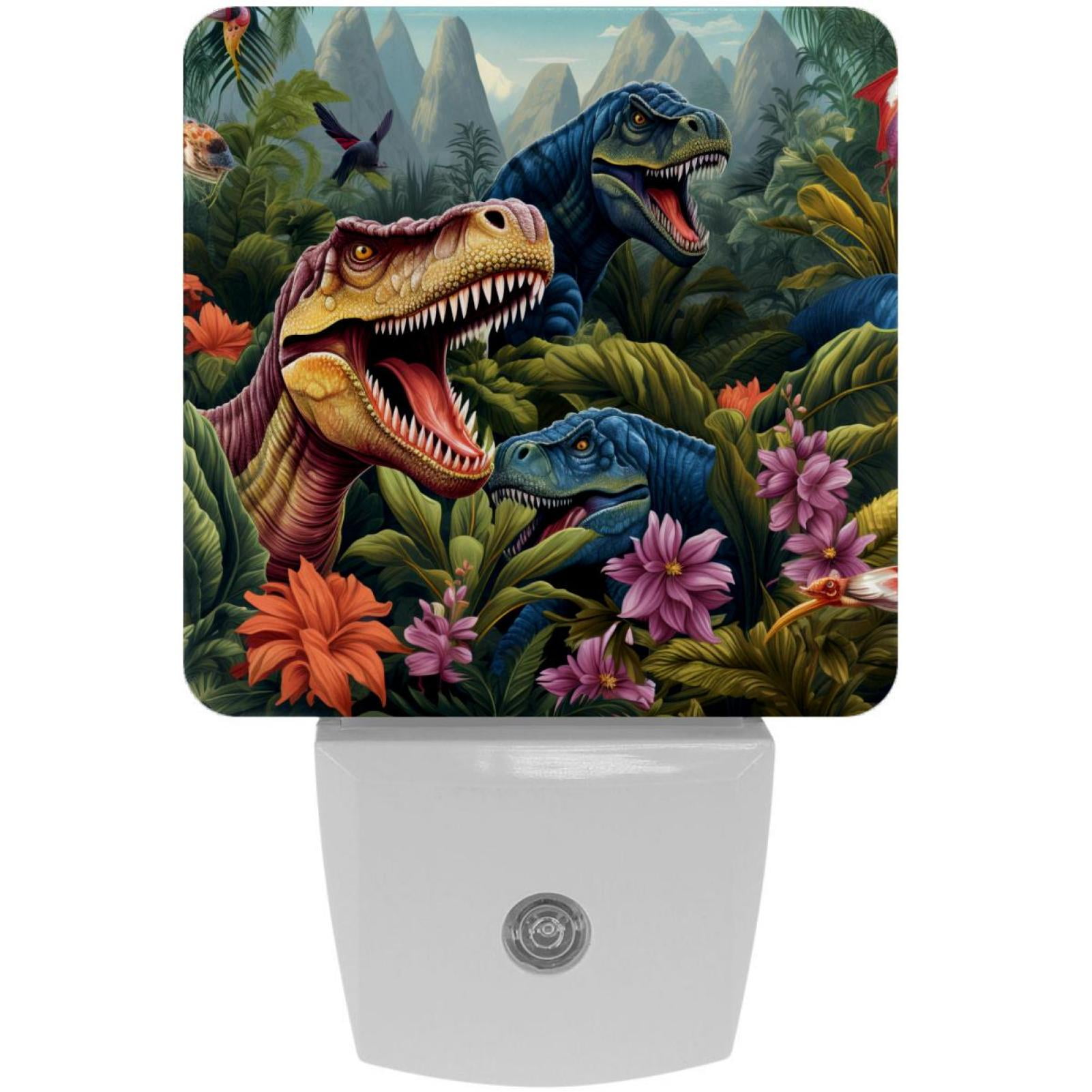 Dinosaur LED Square Night Light - Energy Efficient Plug-in Nightlight ...
