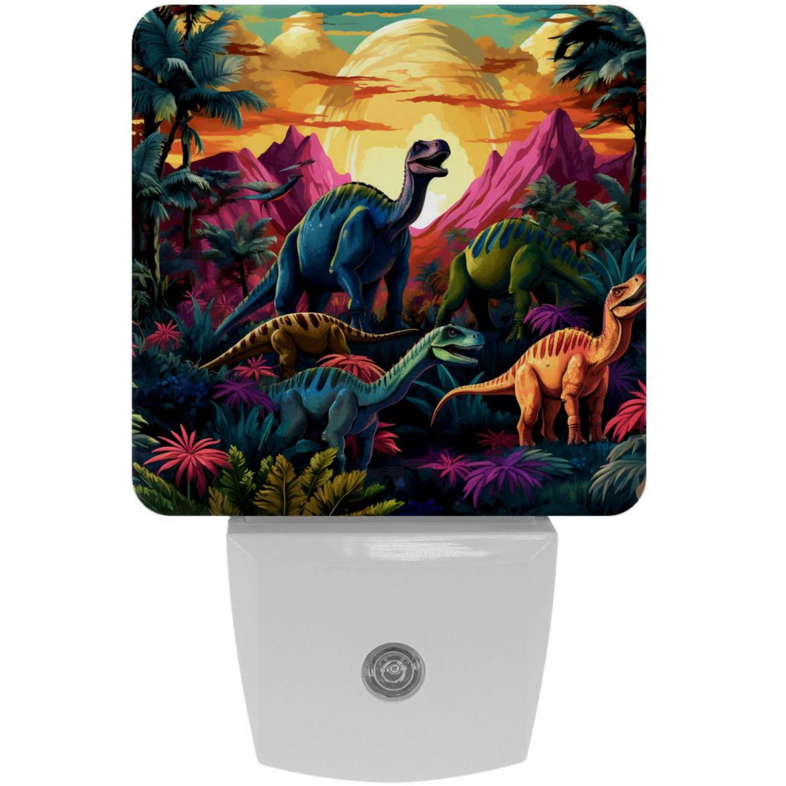 Dinosaur LED Square Night Lights - Energy Efficient and Stylish Bedroom ...