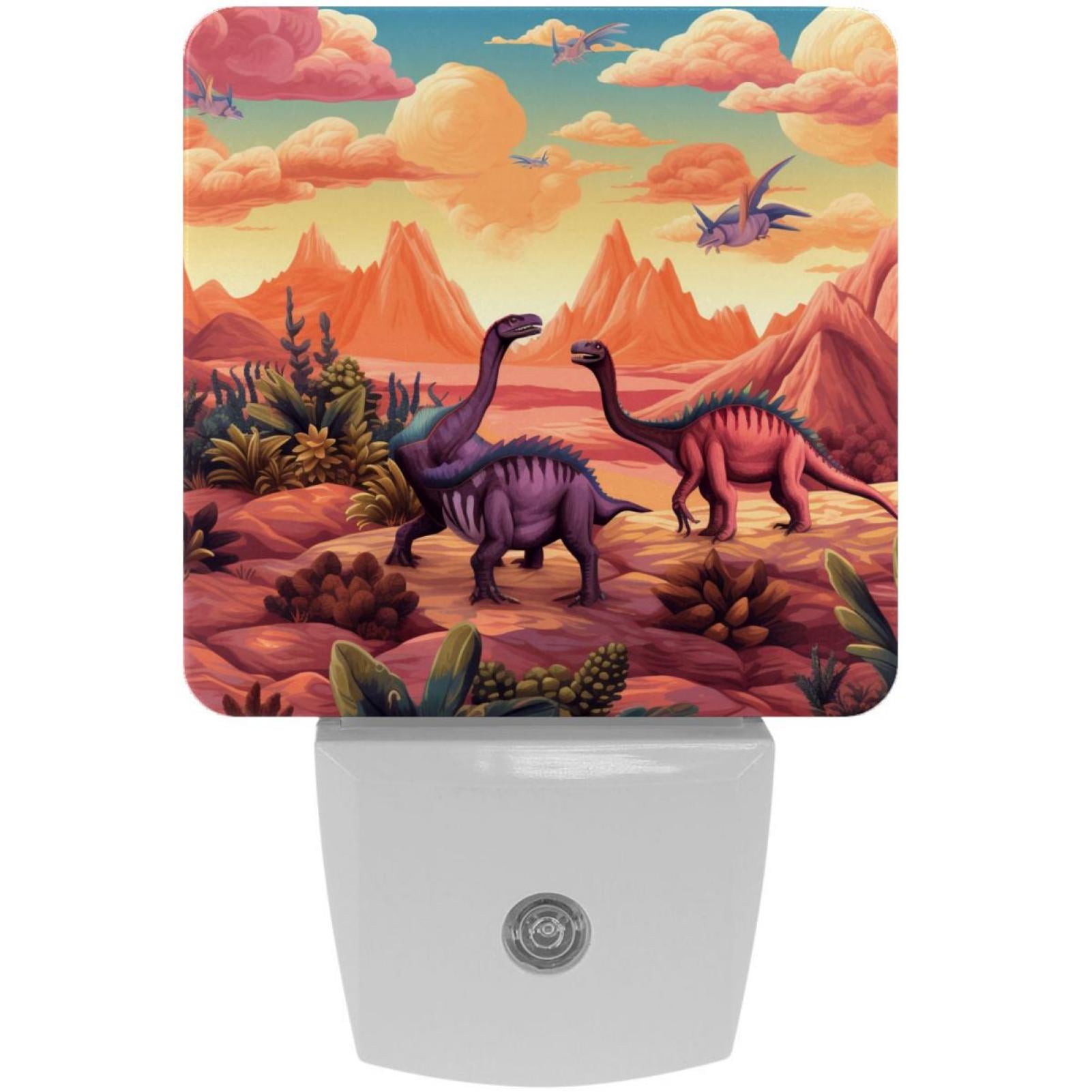 Dinosaur LED Square Night Lights - Stylish and Convenient Illumination ...